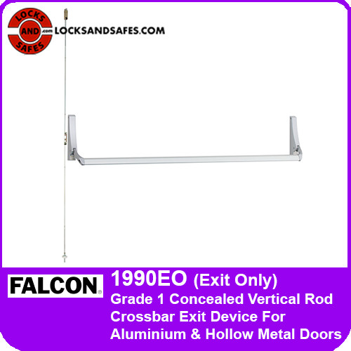 Falcon 1990EO Concealed Vertical Rod Crossbar Exit Device