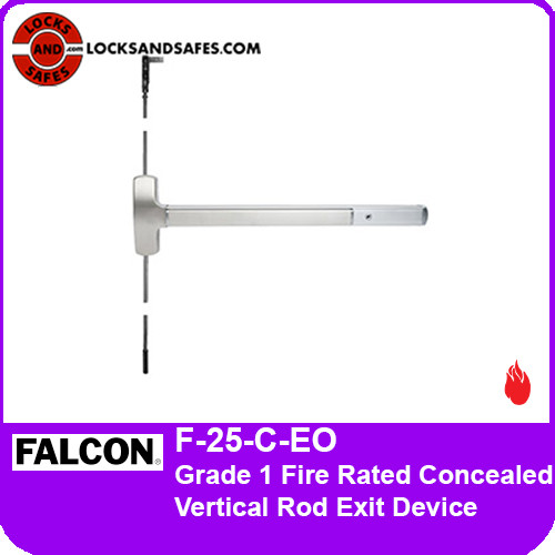 Falcon 25 Fire Rated Concealed Vertical Rod Exit Device