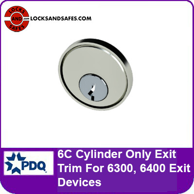 PDQ 6C Cylinder Only Trim For PDQ 6300, PDQ 6400 Exit Devices