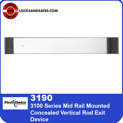 First Choice 3190 Mid Rail Concealed Vertical Rod Exit Device