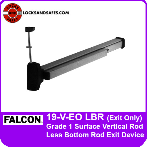 Falcon 19-V Surface Vertical Rod Less Bottom Rod Exit Device
