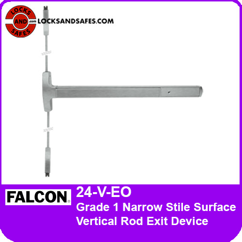 Falcon 24-V Narrow Surface Vertical Rod Exit Device | Falcon 24V