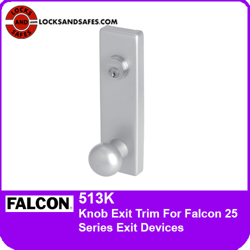 Falcon 513K Knob Exit Trim For Falcon 25 Exit Device