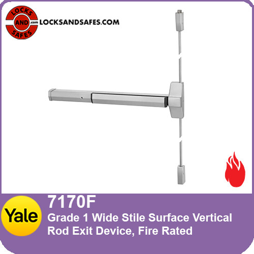 Yale 7170F Fire Rated Surface Vertical Rod Exit Device