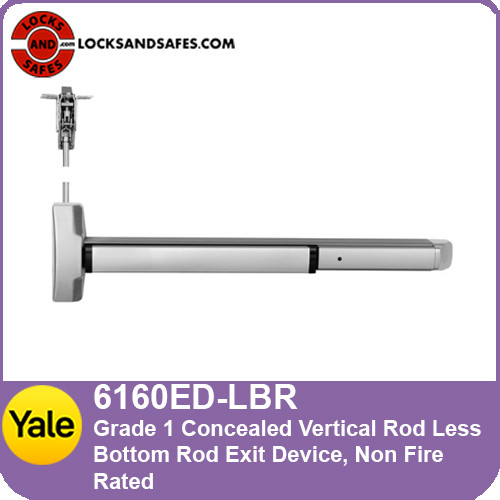 Yale 6160ED Concealed Vertical Rod Less Bottom Rod Panic Device