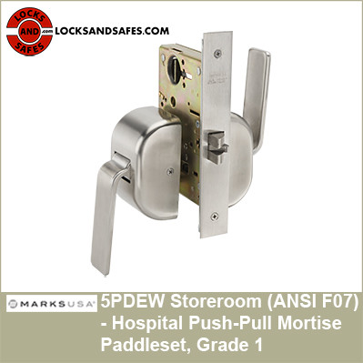 Marks 5PD Storeroom Hospital Push Pull Mortise Paddleset