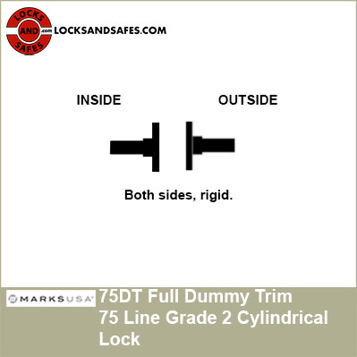 Marks 75DT Full Dummy Trim Cylindrical Lock