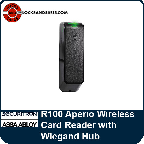 Securitron R100 Aperio Wireless Card Reader with Wiegand Hub