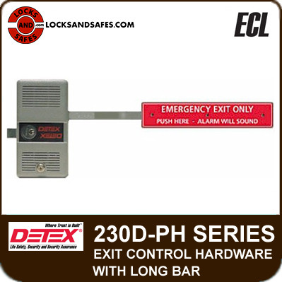 Detex ECL-230D-PH | Exit Control Lock With Long Bar