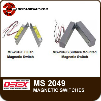 Detex MS-2049 Magnetic Switches | Detex MS-2049F | Detex MS-2049S