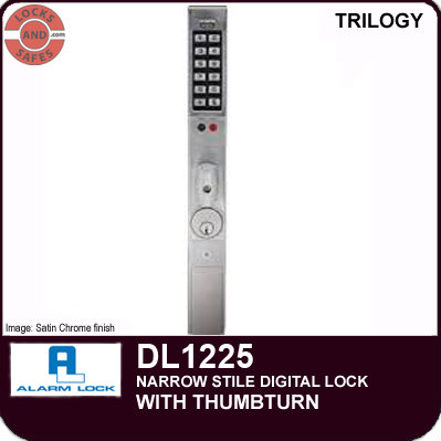 Alarm Lock Trilogy DL1225 - NARROW STYLE LOCK