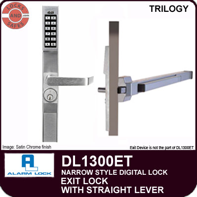 Alarm Lock Trilogy DL1300ET - NARROW STYLE / EXIT LOCK