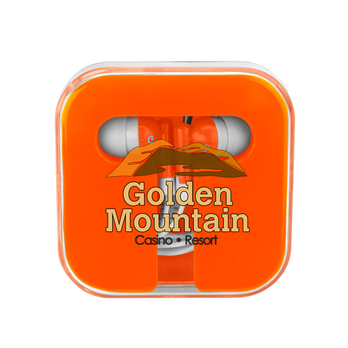 Custom Printed Earbuds In Compact Case