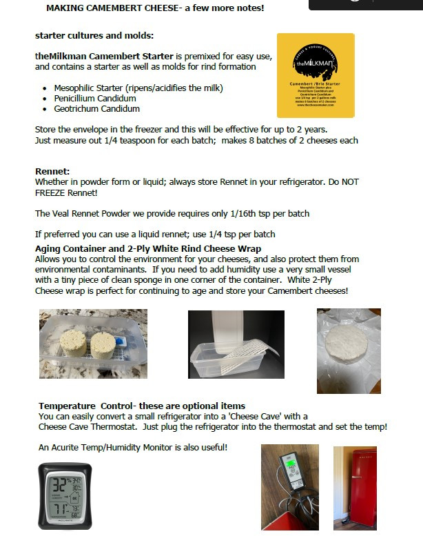 The Cheesemaker | Get Started Making Camembert & Blue Cheese at home