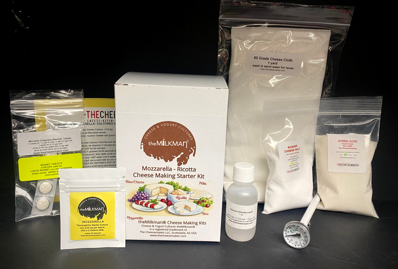 theMilkman® Mozzarella - Ricotta Cheese Making Starter Kit