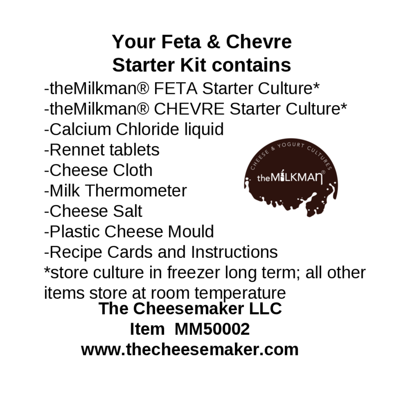 Wholesale theMilkman® Feta & Chevre Cheese Making Starter Kit
