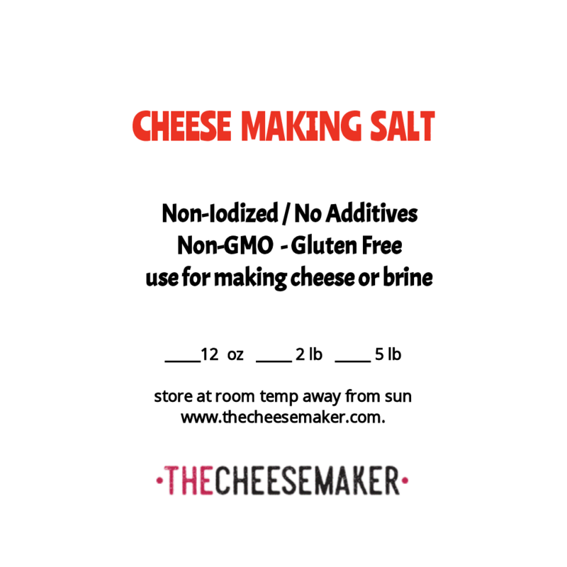 Cheese Making Salt -| The Cheesemaker