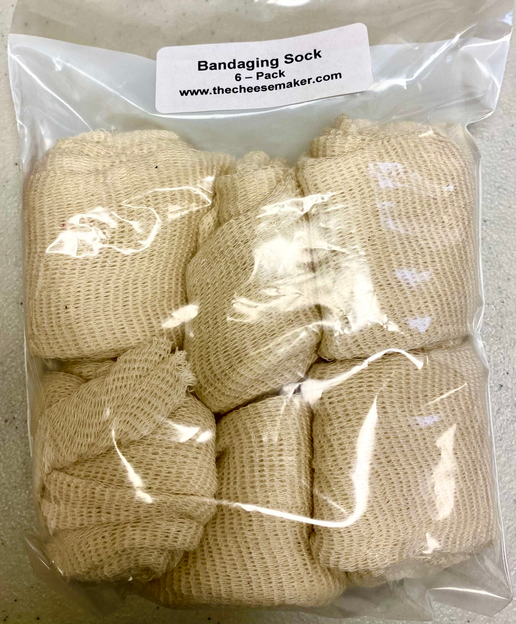 Cheddar Muslin Bandaging Socks- 6 per pack | The Cheesemaker