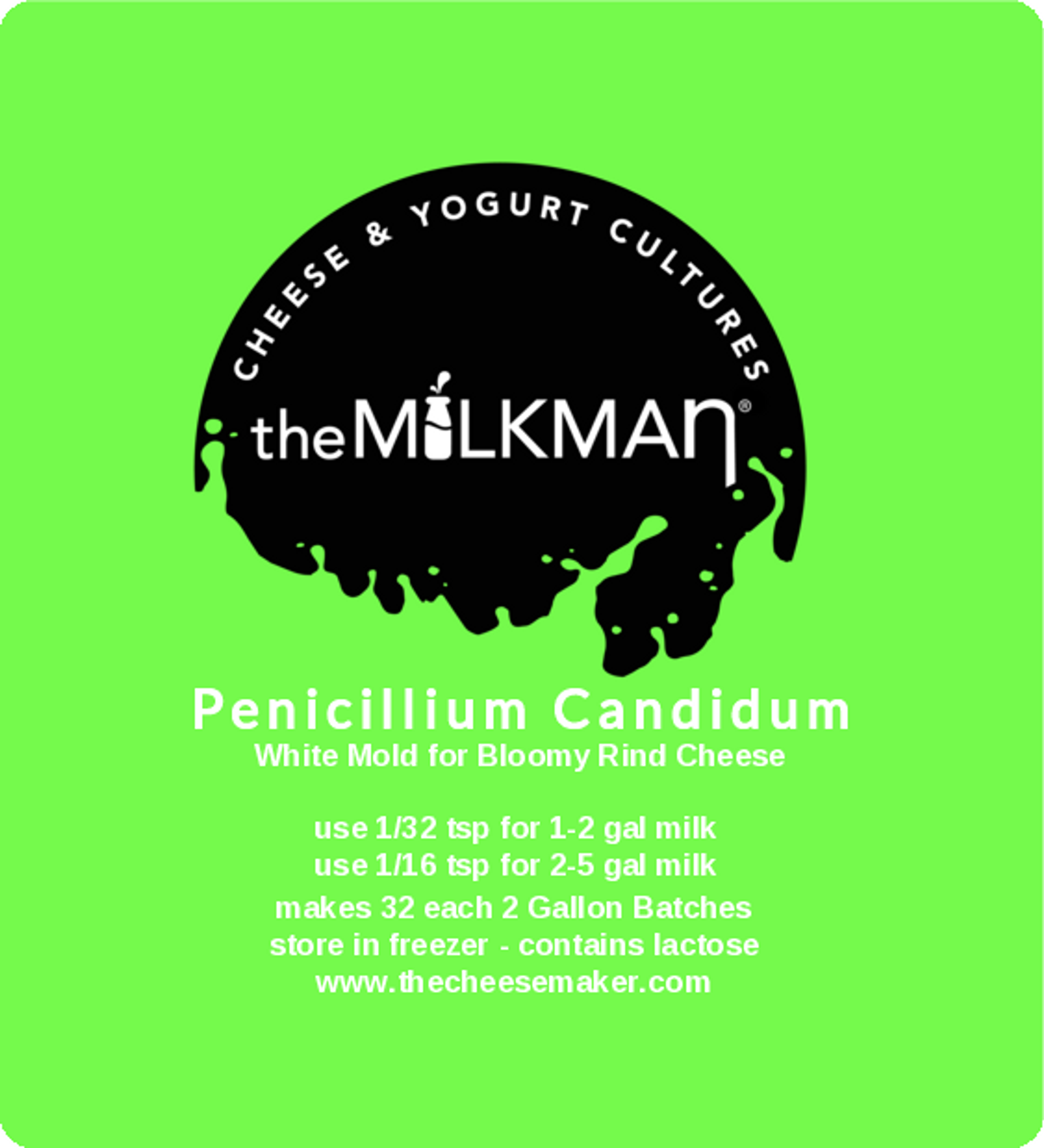 Cultures - Molds and Ripening Cultures - Penicillium Candidum ...