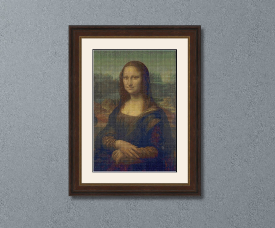 Mona Lisa Cross Stitch Pattern - Leonardo da Vinci