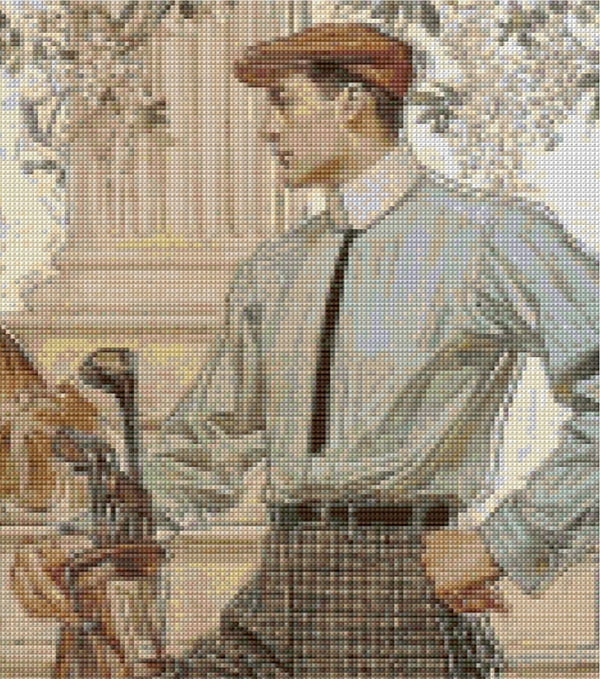 Arrow Collar Man Cross Stitch Chart - JC Leyendecker
