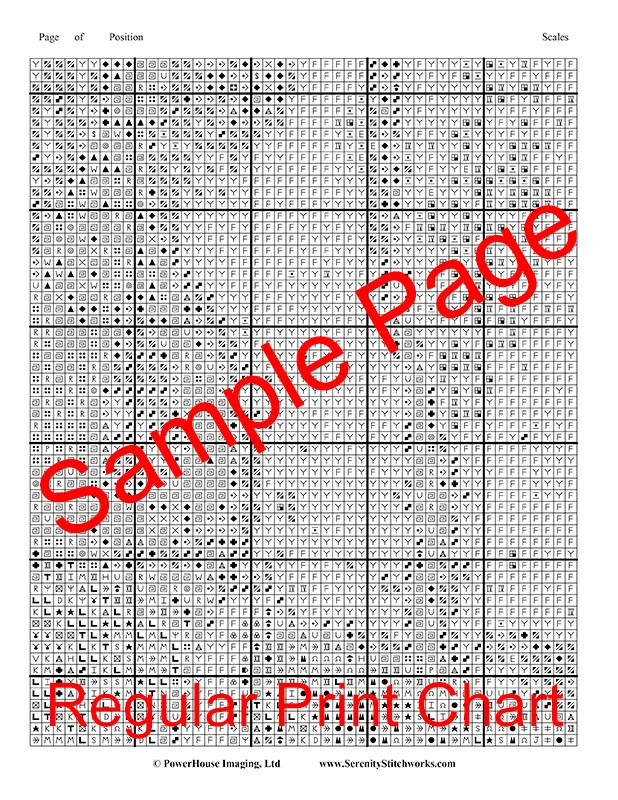 Scales Cross Stitch Chart - Jessie Willcox Smith - Vintage Illustration