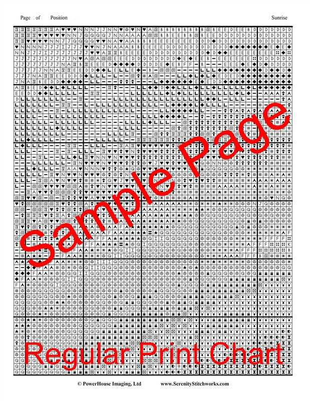 Sunrise Cross Stitch Pattern | Abstract Art | Modern Art