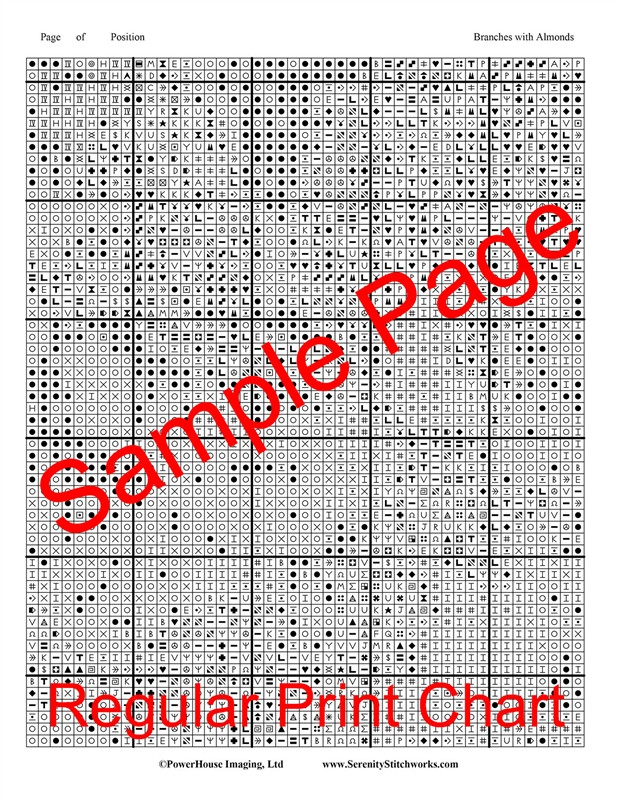 Branches with Almond Blossom Cross Stitch Pattern | Vincent van Gogh ...