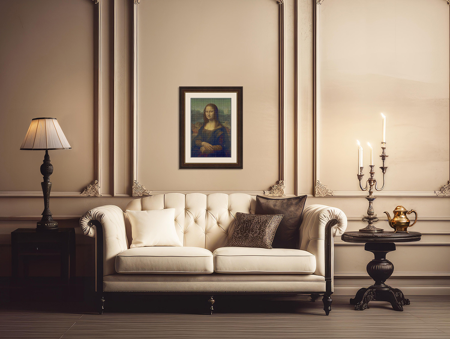 Mona Lisa Cross Stitch Pattern - Leonardo da Vinci