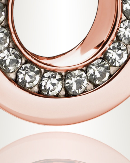 rose gold plated tender ring remembrance jewelry with clear stones