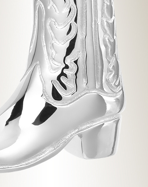 High quality sterling silver boot cremation urn jewelry