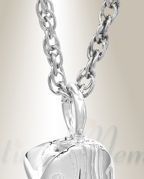 High quality sterling silver boot cremation urn jewelry