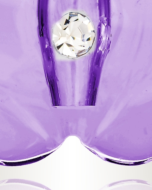 Glass Locket Violet Flutter Necklace Urn