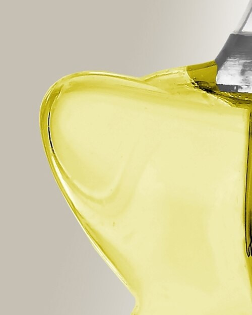 Glass Locket Yellow Flutter Necklace Urn