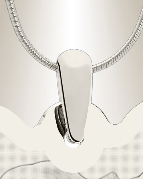 silver bone photo engraved pet pendant to display love