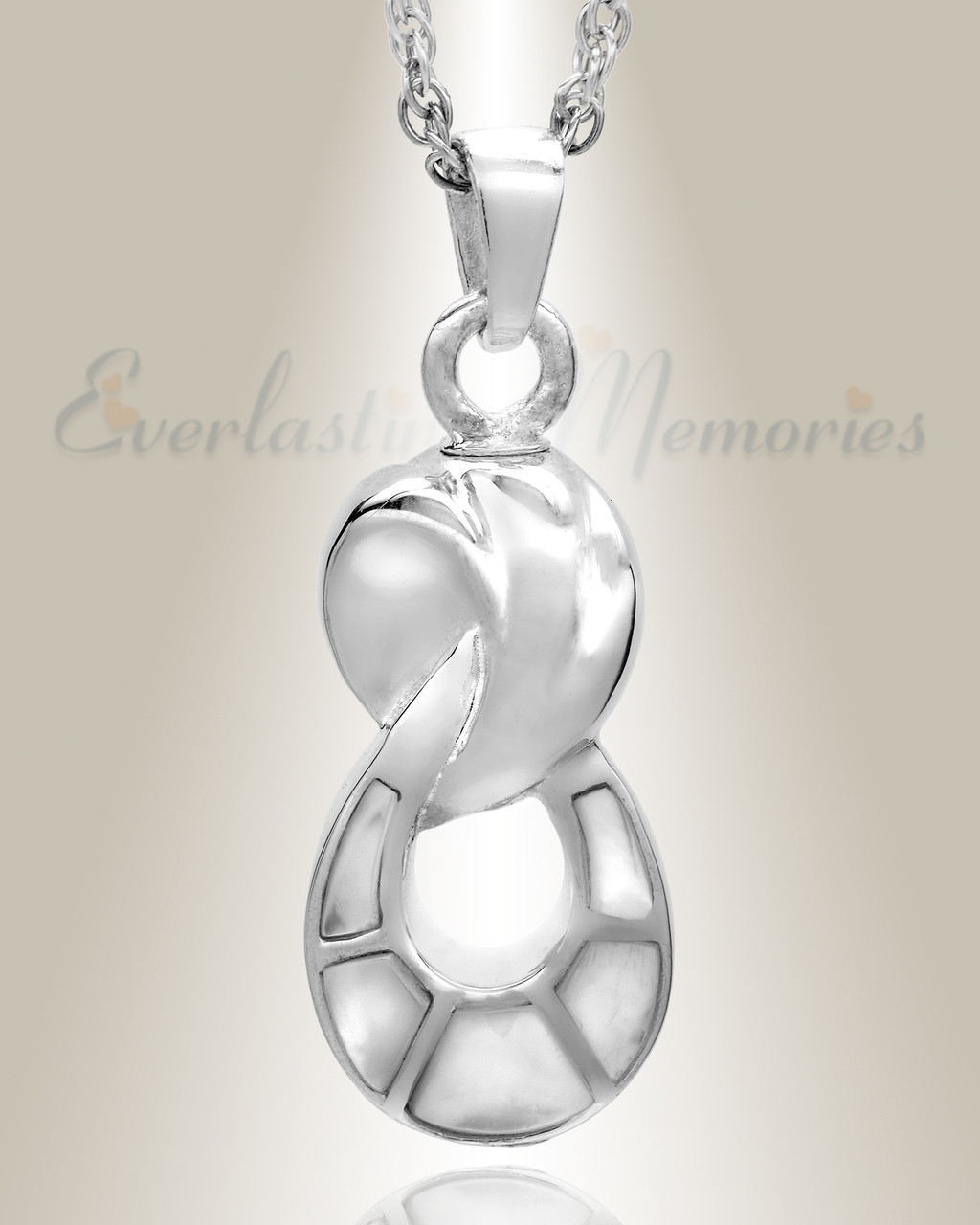 Everlasting Infinity Sterling Silver Companion Infinity Pendant with ...