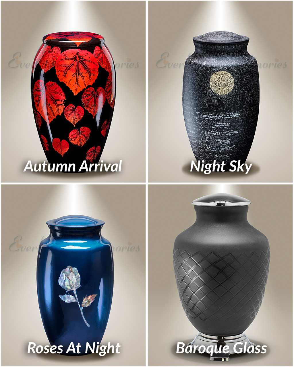 Royal Standard Urn Memorial Package, Cremation Urn for Ashes