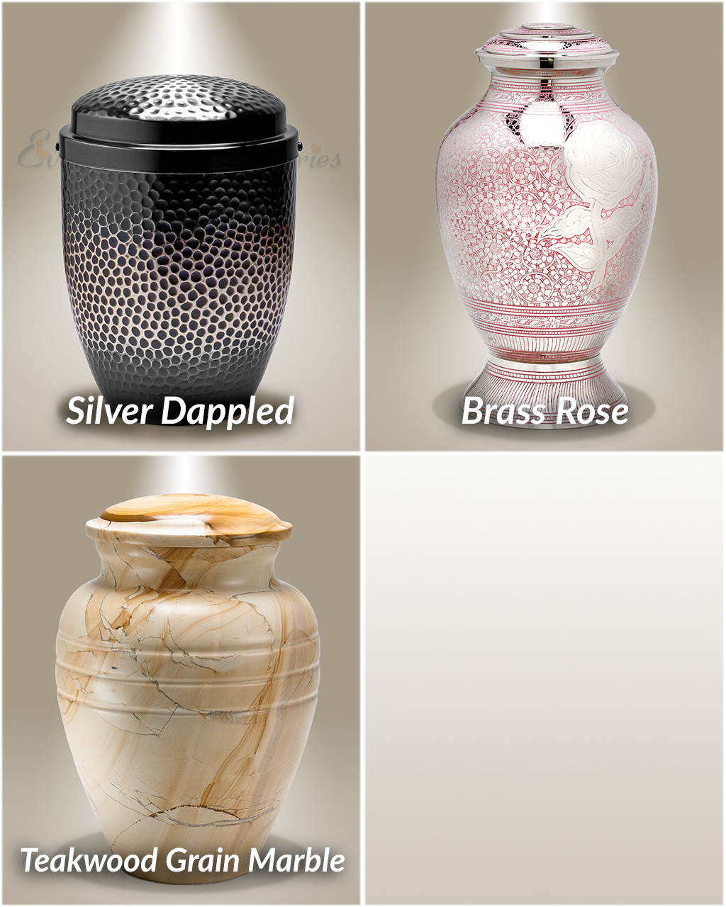Grand Standard Urn Memorial Package, Funeral Picture, Cremation Urn