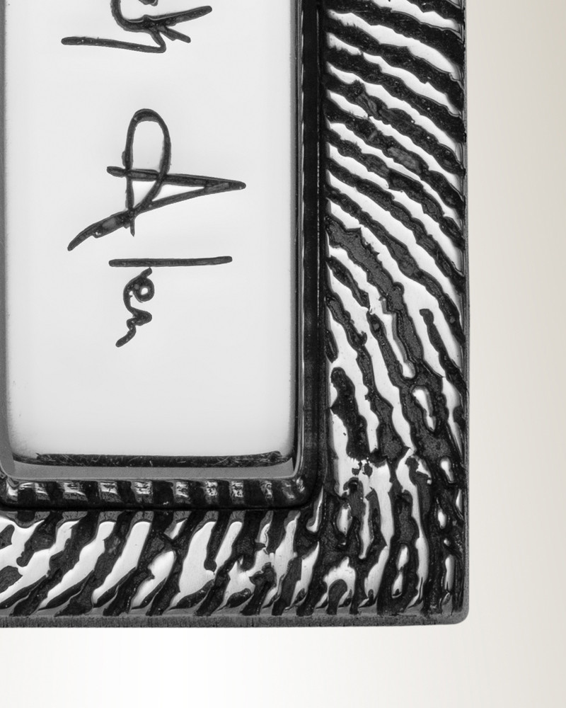 Rectangle Sterling Signature Rectangle Fingerprint Necklace, Signature ...