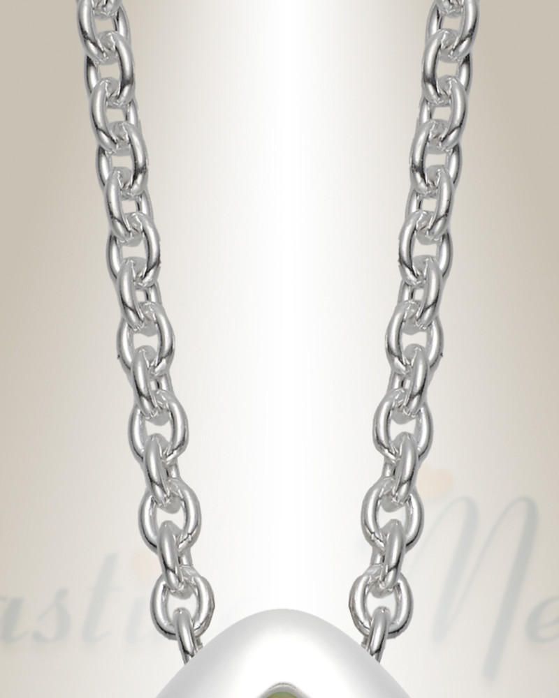 Sterling Silver Remember Me Teardrop Cremation Urn Pendant, Modern ...
