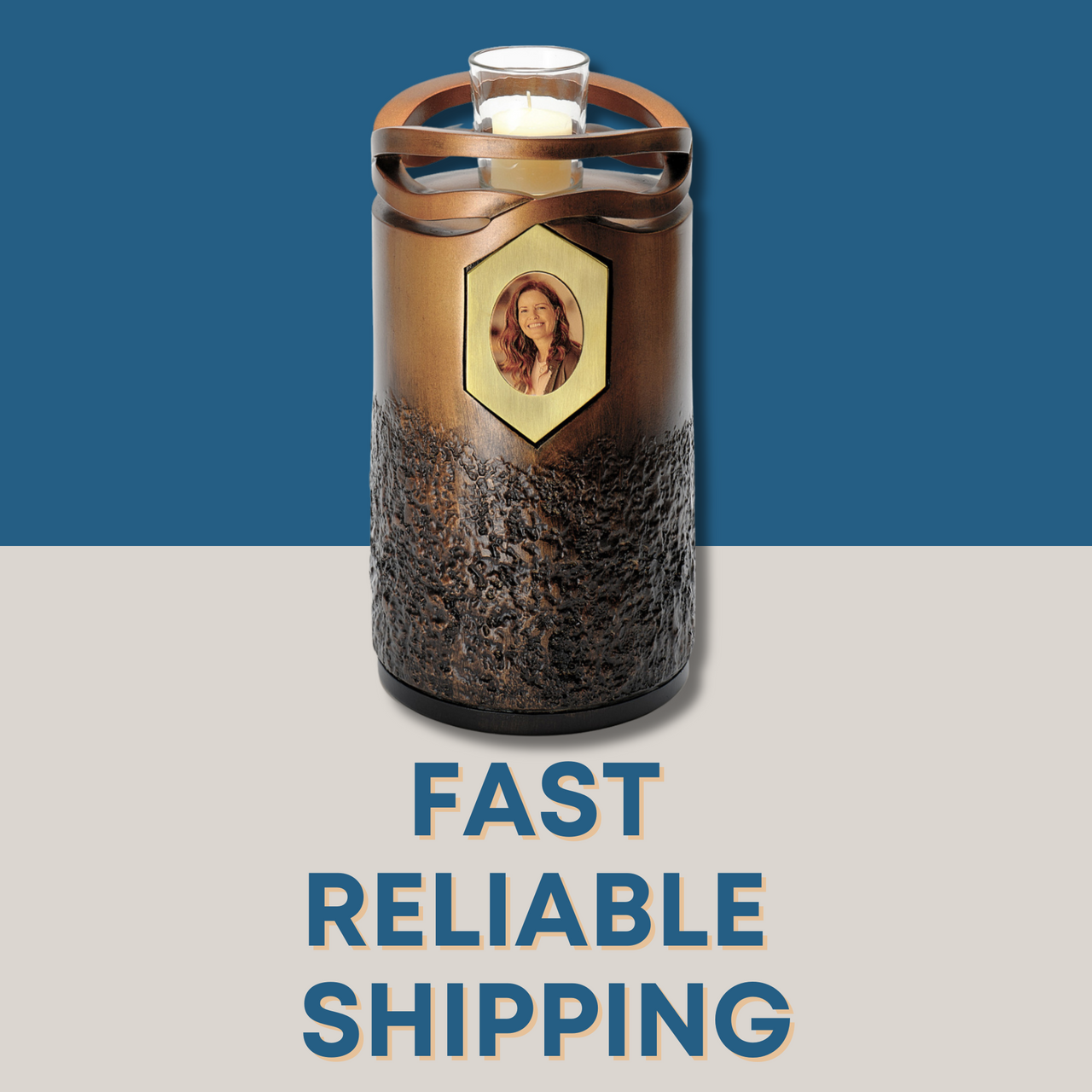 Infinity Bronze Photo Cremation Urn, Individual Cremation Urn, Bronze ...