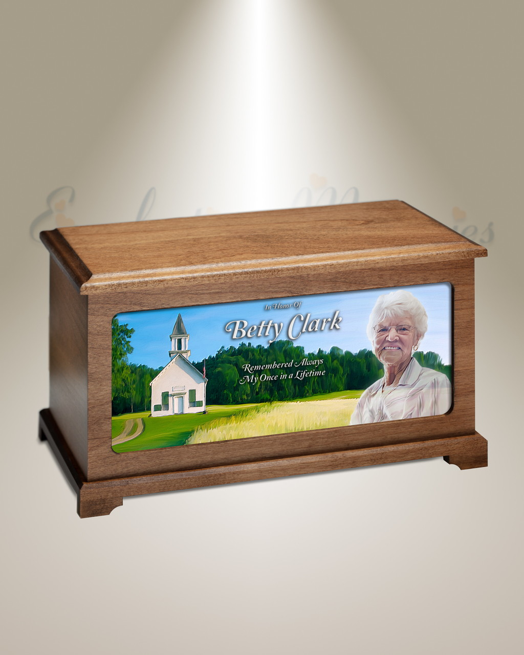 School House Digital Photo Urns, Urns for Teachers, Urns for Moms