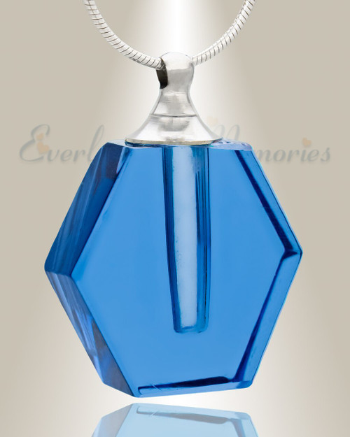 Blue Integrity cremation necklace jewelry include a free accessory