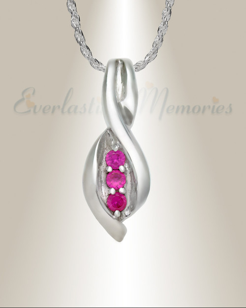 sterling silver wrapped in love cremation jewelry for ashes