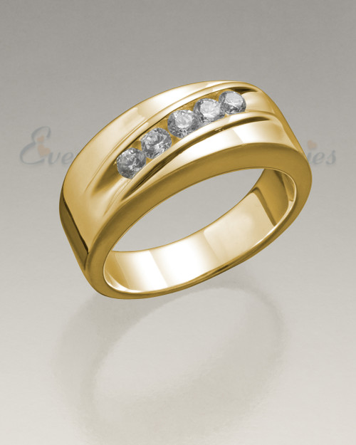 Men's Wondrous Cremation Ash Ring and Memorial Wedding Bands for Men