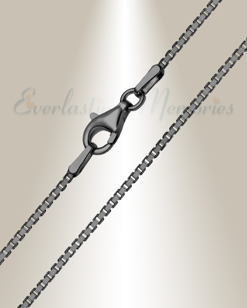 Black Plated Upgraded box Chains, Black Chains, Black Premium Chains