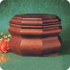 Large selection of customizable octagon hardwood cremation wood urns by ...