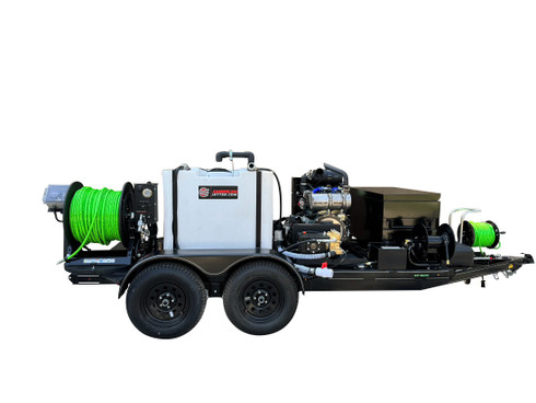 51TD Diesel Trailer Jetter, 2540 25 GPM, 4000 PSI, 330 Gallon ...