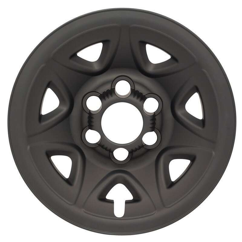 Chevrolet GMC Sierra Silverado 1500 Matte Black Wheel Skin Hubcap 17 ...