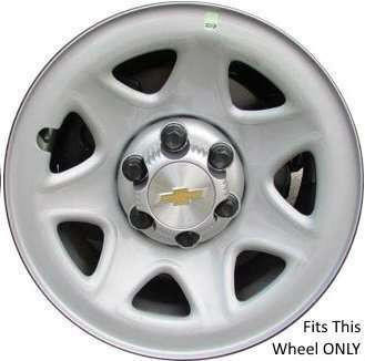 Chevrolet GMC Sierra Silverado 1500 17" Gloss Black Wheel Cover Hubcap ...